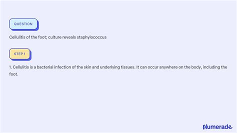Solvedcellulitis Of The Foot Culture Reveals Staphylococcus