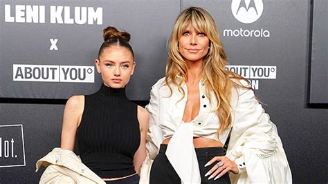Heidi Klum And Daughter Leni In Crop Tops At Milan Fashion Week Photos