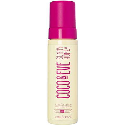Coco And Eve Bali Bronzing Foam Dark Lightweight Self Tan With Natural