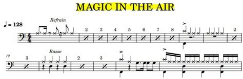 MAGIC IN THE AIR – Magic System – Hellodrumscores