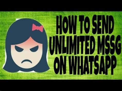 How to send unlimited message on whatsapp. - YouTube