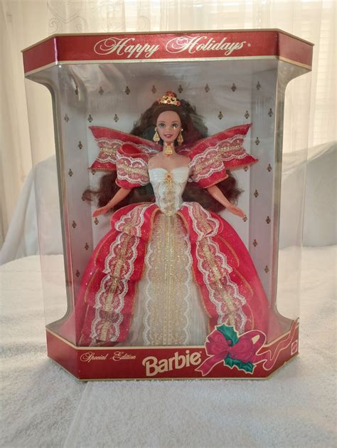 10th Anniversary Happy Holidays Barbie Doll Special Edition 1997 Collection Etsy