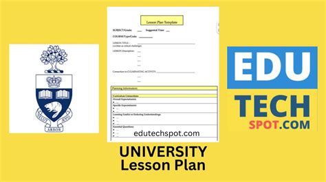 Universal Design For Learning Lesson Plan Template Edutechspot