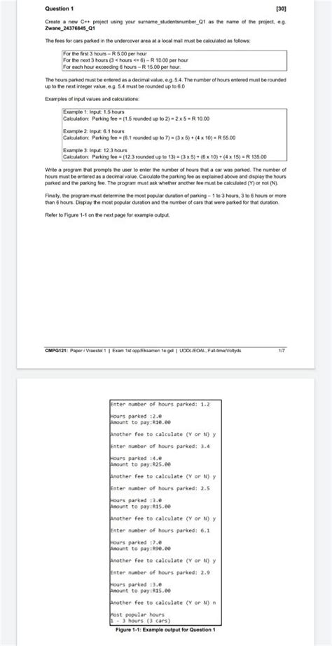 Solved Question 1 30 Create A New C Project Using Your Chegg Com
