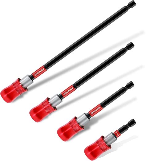 Geinxurn 4pieces Impact Screwdriver Bit Holder Set 25”4”6”12