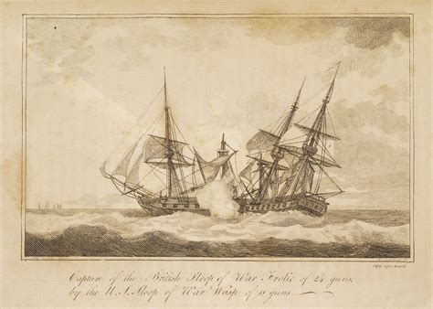 Capture Of The British Sloop Of War Frolic Of 24 Guns By The Us Sloop
