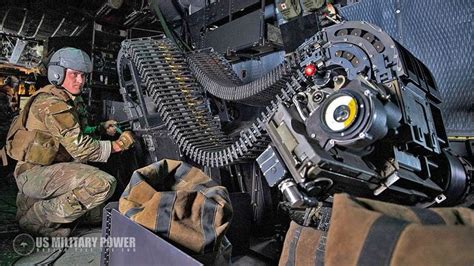 Ac 130j Ghostrider Gunship In Action Firing All Its Cannons Gunship