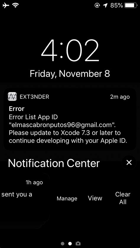 Help Does Anyone Know Why Every Time I Try To Do Anything On Extender It Tells Me To Update