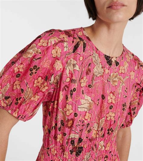 Ulla Johnson Eden Cotton Blend Midi Dress Ulla Johnson