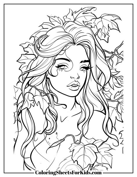 Coloring Pages Poison Ivy 2025