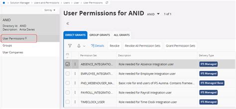 Grant Permission Sets To Users Technical Documentation For Ifs Cloud