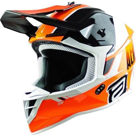 Capacete Asw R3 Evade Preto Laranja Branco