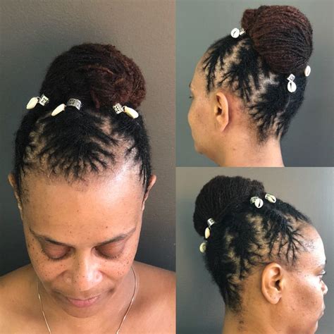 Sisterlock Updo🙌 Jehaanstyles Afro Hairstyles Hair Hair Styles