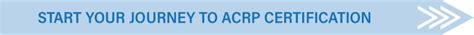 Ccrc Certification Acrp