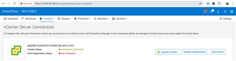 powerstore：在多重裝置設定中 5 分鐘後，powerstore 中的 vmware vcenter 連線中斷 dell 香港
