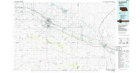 1985 Map Of Scottsbluff Ne — High Res Pastmaps