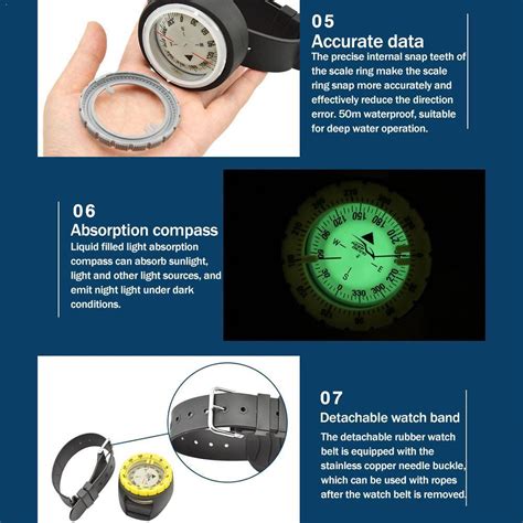 Compass 50m Watch Balanced Waterproof Compass Unde Vicedeal