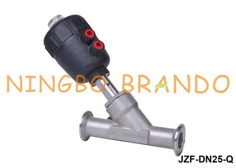 1 Y Type Tri Clamp Pneumatic Angle Seat Valve Stainless Steel