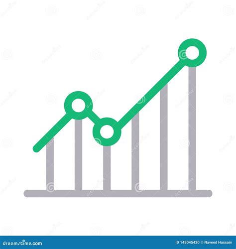 Analytic Graph Thin Color Line Vector Icon Stock Illustration Illustration Of Black Line