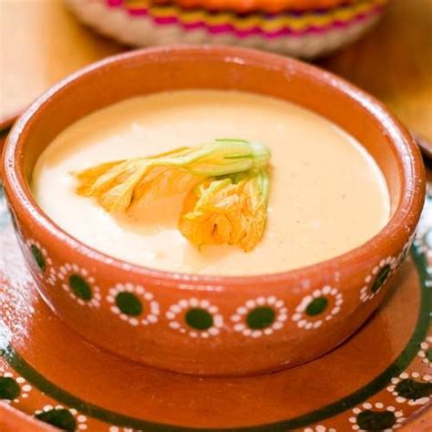 Sopa De Flor De Calabaza Pumpkin Flower Soup Food Drinks Dessert