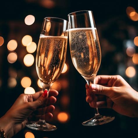 Premium Ai Image Two Glass In Hand