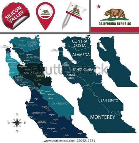 Ca County Map 840 Fotos E Imagens Stock Livres De Direitos Shutterstock