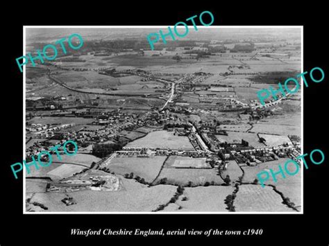 Old 8x6 Historic Photo Of Winsford Cheshire England View Of The Town