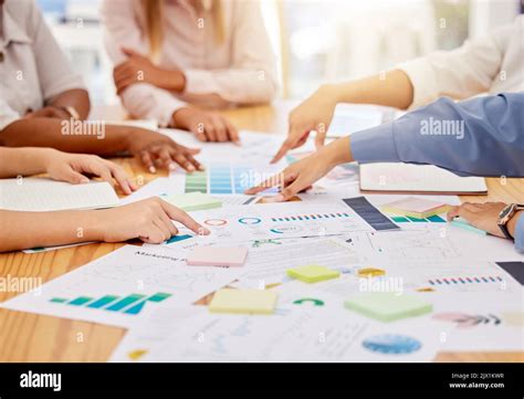 Teamwork Collaboration And Financial Analysis By Business People