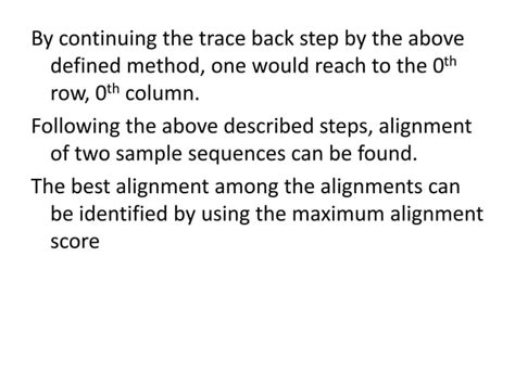 5 Global And Local Alignment Algorithmspptx Genetics Science