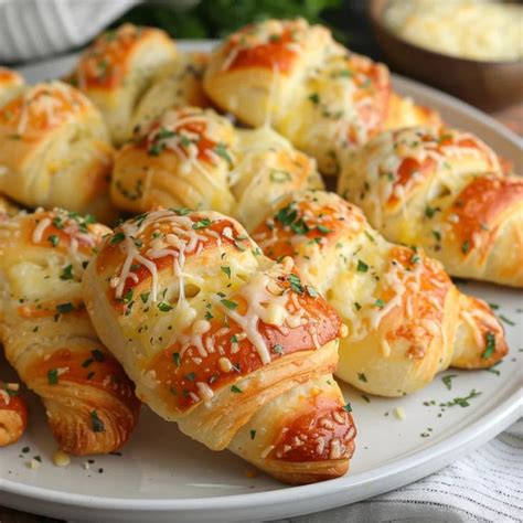 Cheesy Garlic Crescent Rolls Recipe Crescent Recipes Recipes