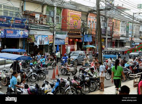 The City Centre Of Phuket At The Day Market In The City Of Phuket On