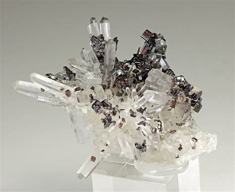 Hubnerite With Quartz Minerals For Sale 8033675