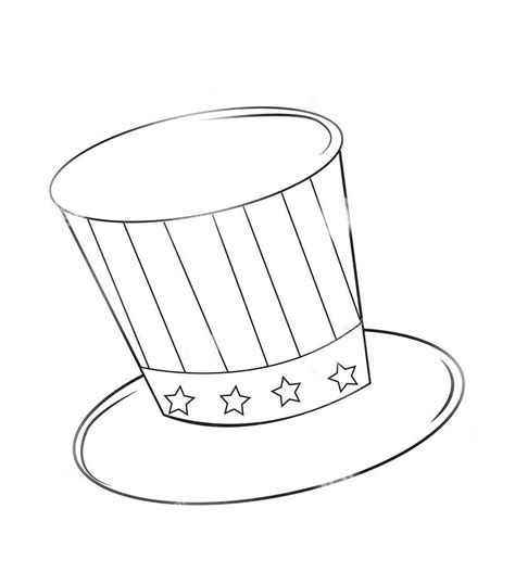 Detective Hat Coloring Sheet Coloring Pages