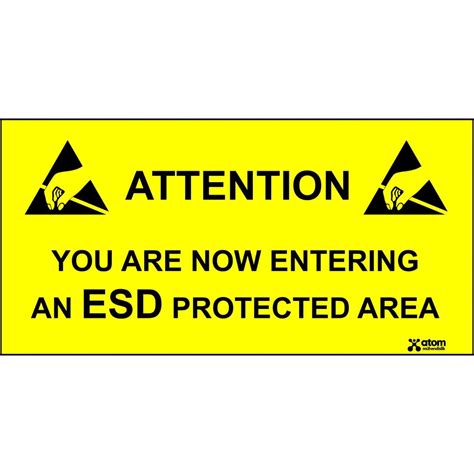 Esd Area Warning Sign Esd Warning Signs Labels