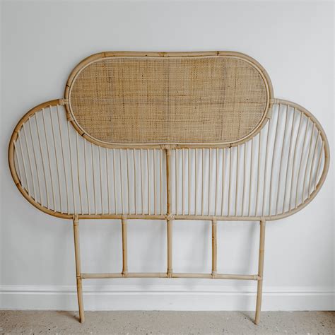 Rattan Headboard Queen Bowhome