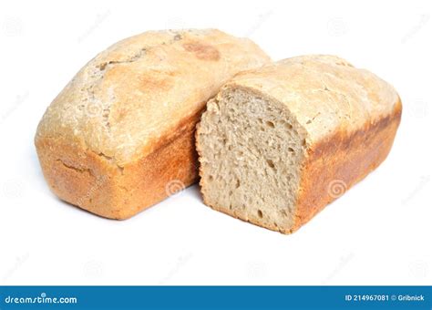 Square Loaf Of Homemade Sourdough Bread Stock Image Image Of Bakery