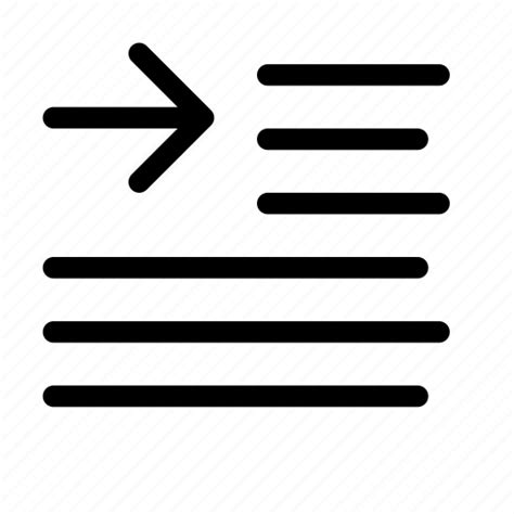 Indent Indentation Margin Right Paragraph Spacing Algin Icon Download On Iconfinder