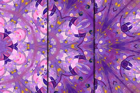 Seamless Purple Color Mandala Pattern Graphic By Design Nest · Creative