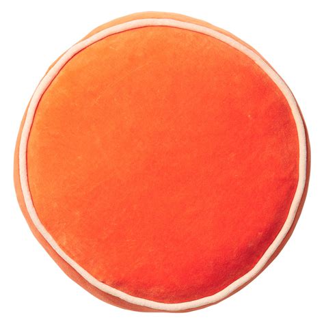 Castilo Round Velvet Cushion Aperol Wander Laze