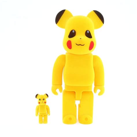 Brick Bear X Pikachu Flocked Version Trendy Doll Hypeunique
