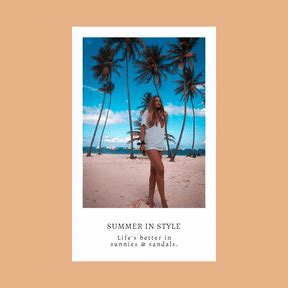 Customizble Summer In Style Graphic Animation Template 1604570