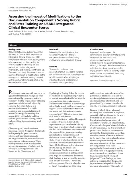 Pdf Assessing The Impact Of Modifications To The Documentation