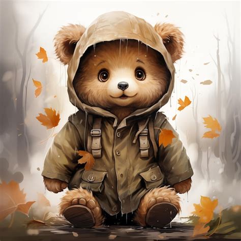 Premium Photo Illustration Of The Cartoon Cutest Bear