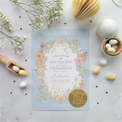 Easter Certificate Of Excellence Paperknots