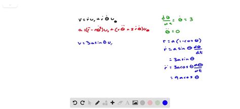 Solved Find The Velocity And Acceleration Vectors In Terms Of 𝐮r And 𝐮q