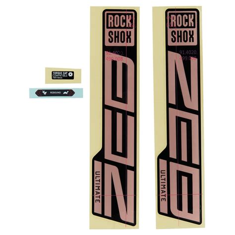Rockshox Fork Decal Kit Zeb Ultimate 2729 2021 Ruk Bikes