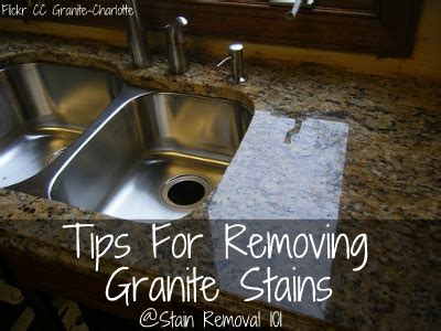 Tips For Removing Granite Stains From Countertops And More