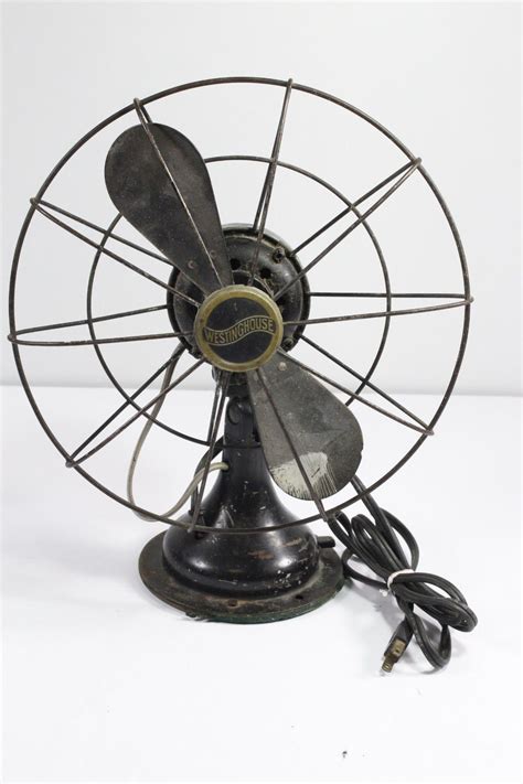 Vintage 1930s Westinghouse Oscillating Fan Black 803008 A Missing