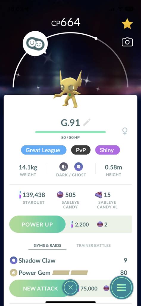 Just Got My Shiny Sableye Lets Go R Pokemongo