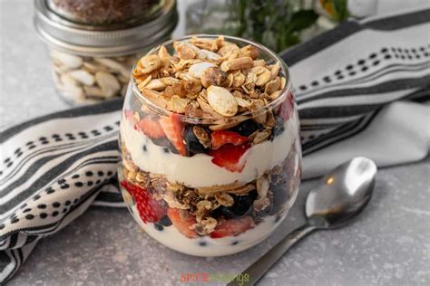 Greek Yogurt Parfait High Protein Spice Cravings